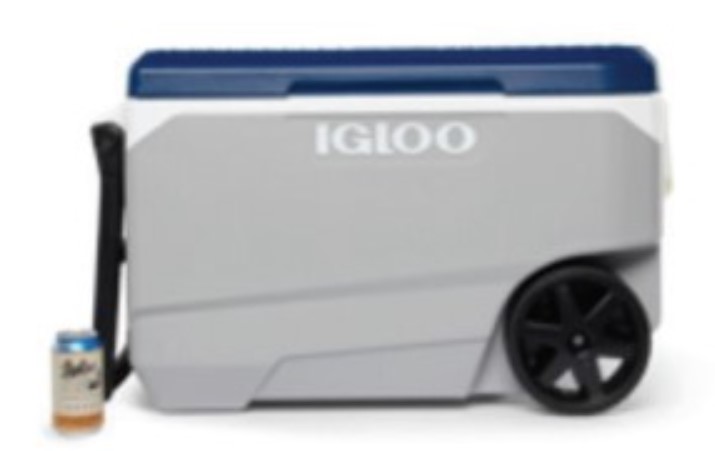 צידנית Latitude MaxCold קשיחה 85 ליטר צבע אפור עם גלגלים IGLOO